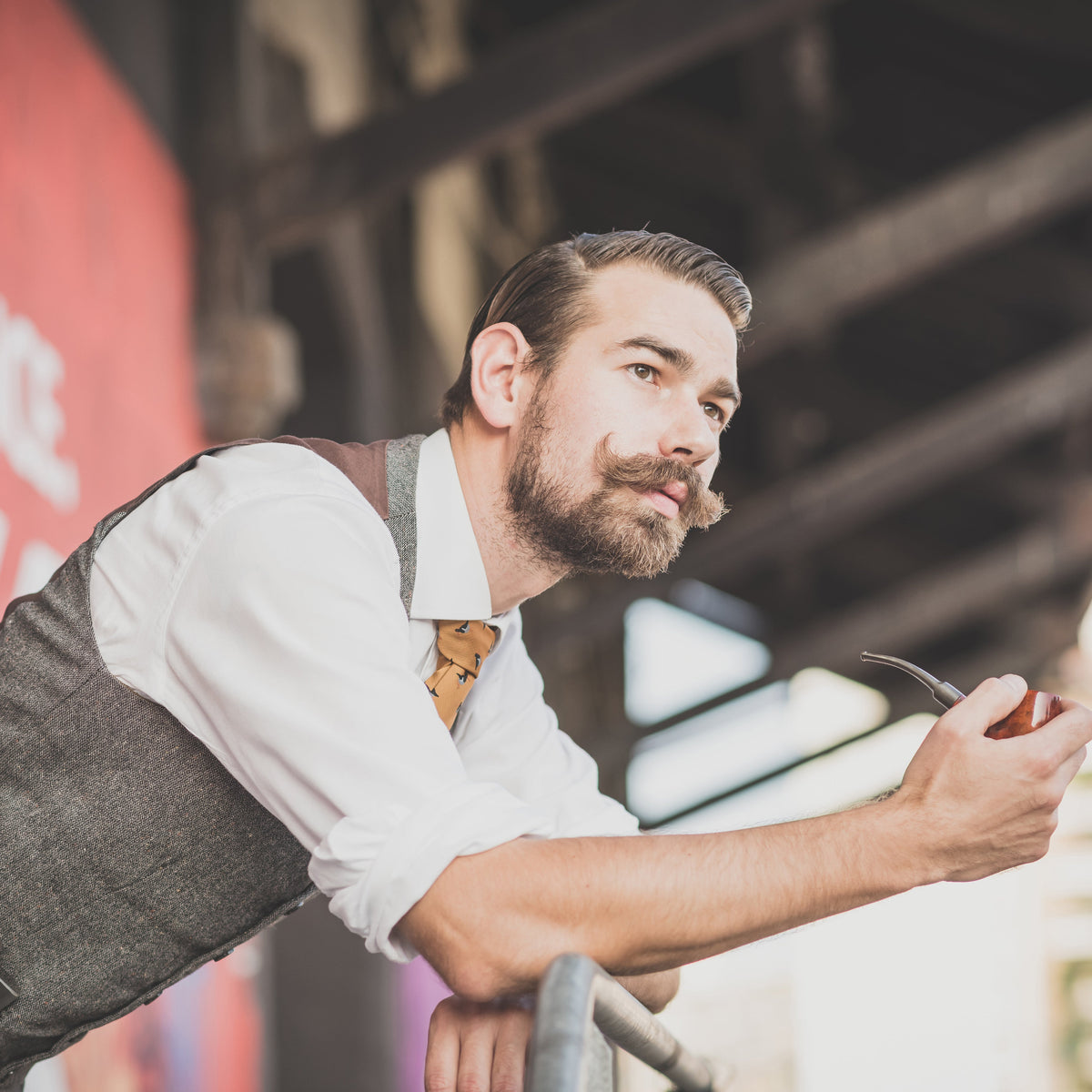 moustache with beard