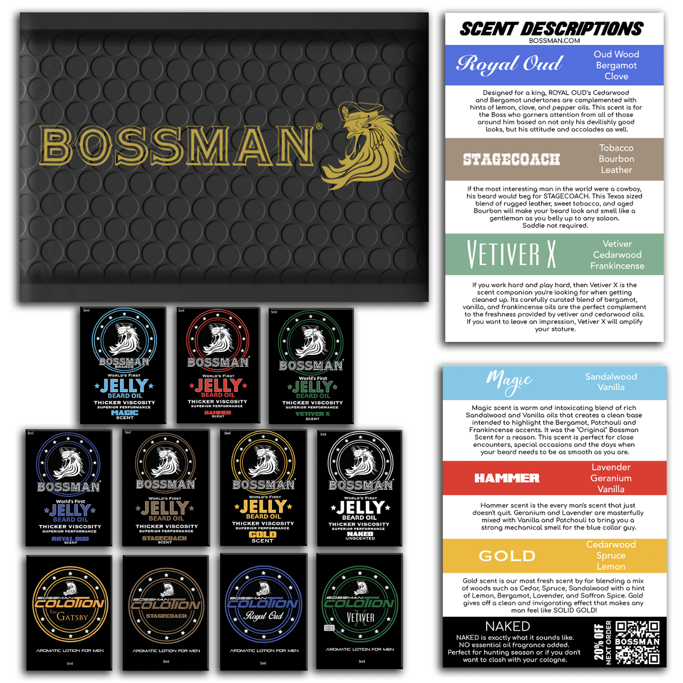 Scent Sample Kit | Bossman Scent Sample Kit