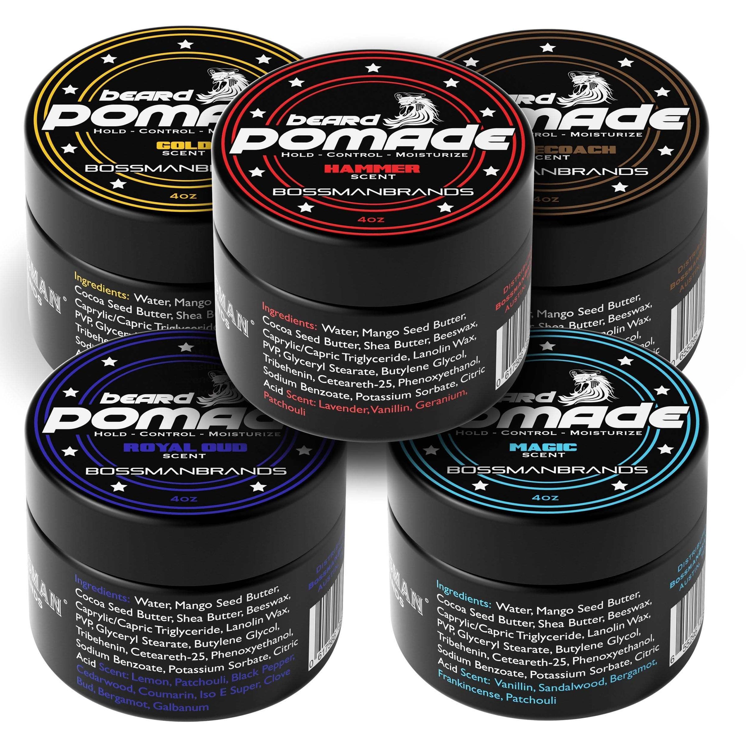 Ultimate 6 Pack Beard Styling Pomade | Bossman Brands