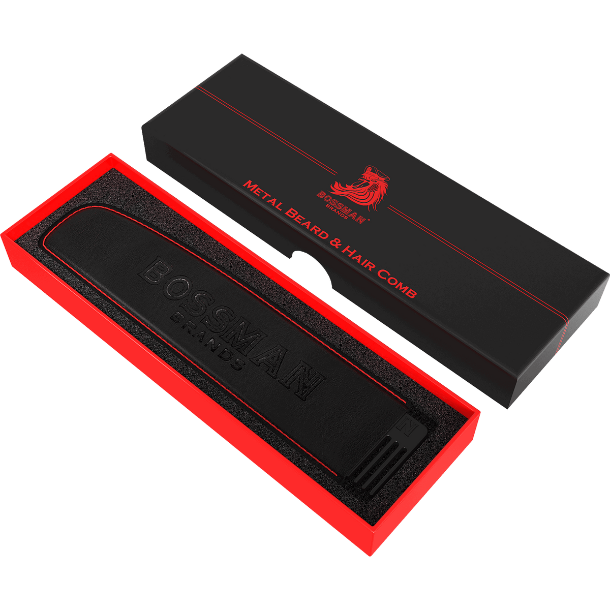 Professional Metal Beard and Mustache Comb | Bossman Brands's Metal ...