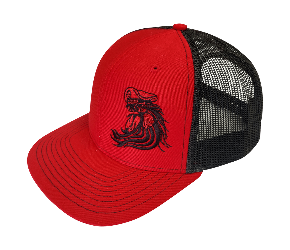 Bossman Red & Black Mesh Hat Online | Bossman Brands