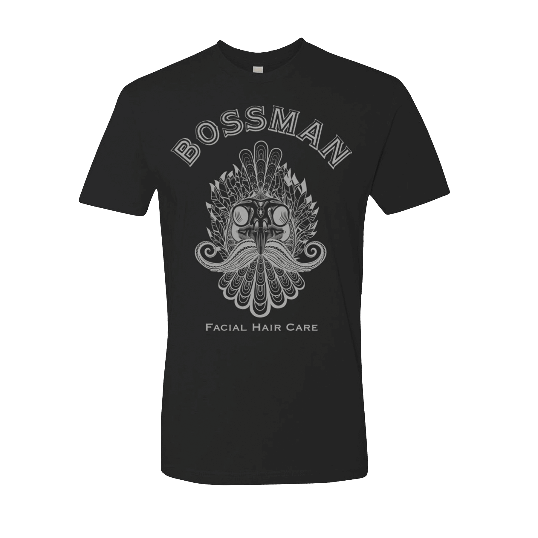 Bossman Rooster Skull Black Tee Shirt Online | Bossman Brands